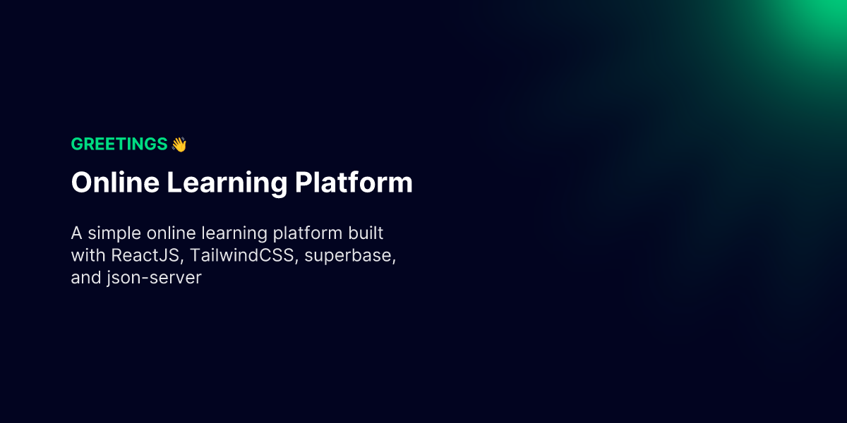 Online Learning Platform - Koungmeng's Blog